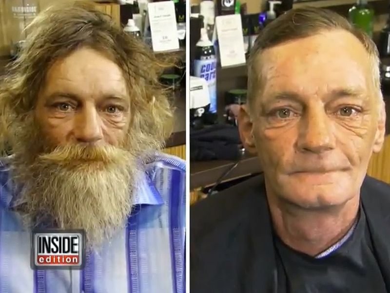 Homeless Man Gets Free Makeover After 7 Years! - Its The Vibe
