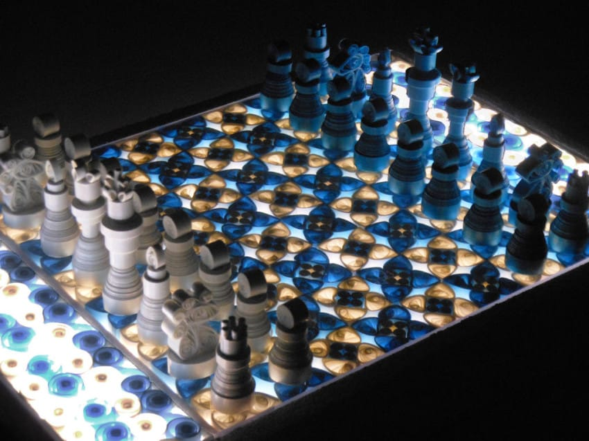 You Won’t Believe This Entire Chess Set is Made of Paper - Its The Vibe