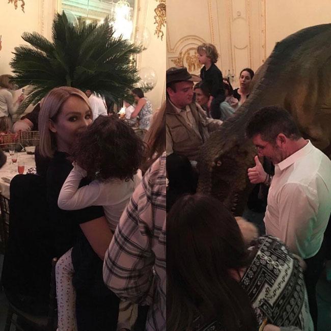 Simon Cowell books dinosaur for Eric's birthday party - Its The Vibe