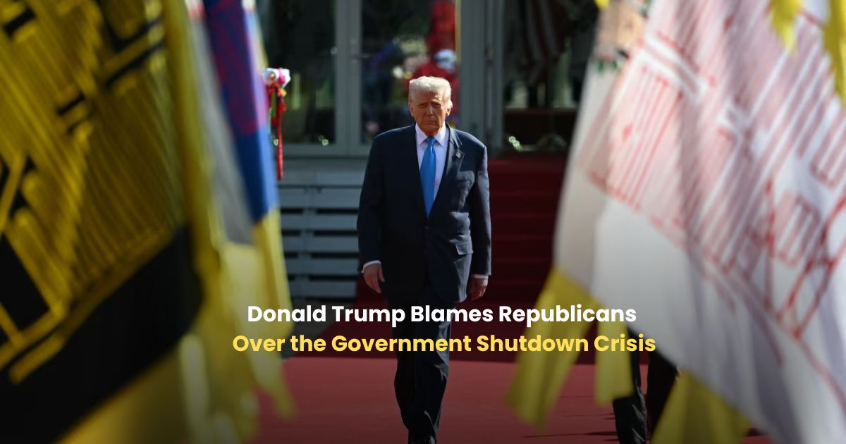 Donald Trump Blames Republicans for Deepening Government Shutdown Crisis